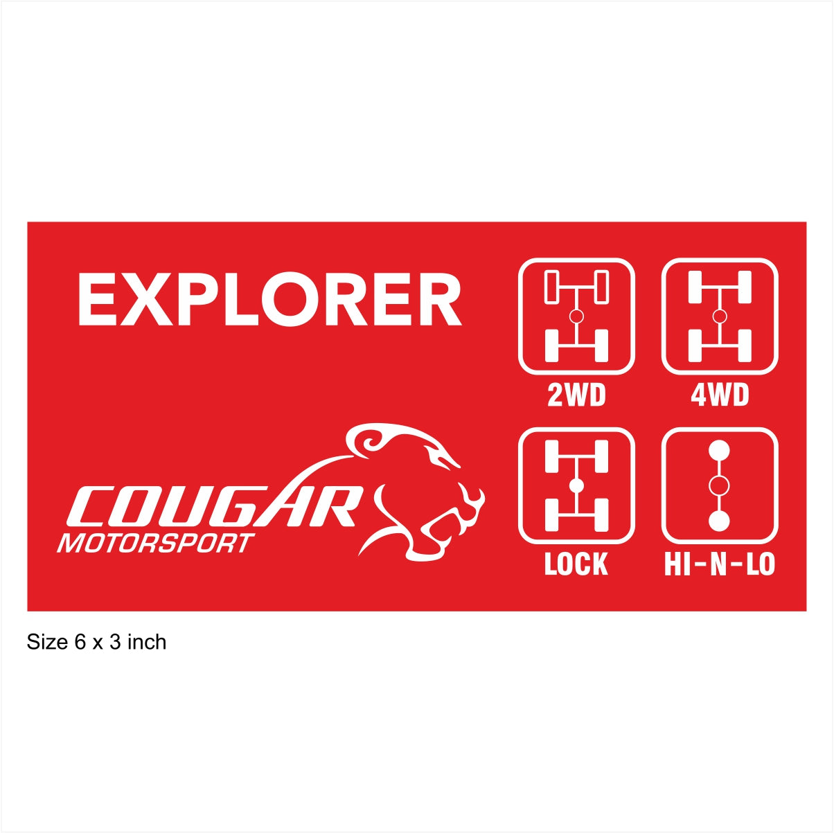 Explorer Stickers – Cougar Motorsport