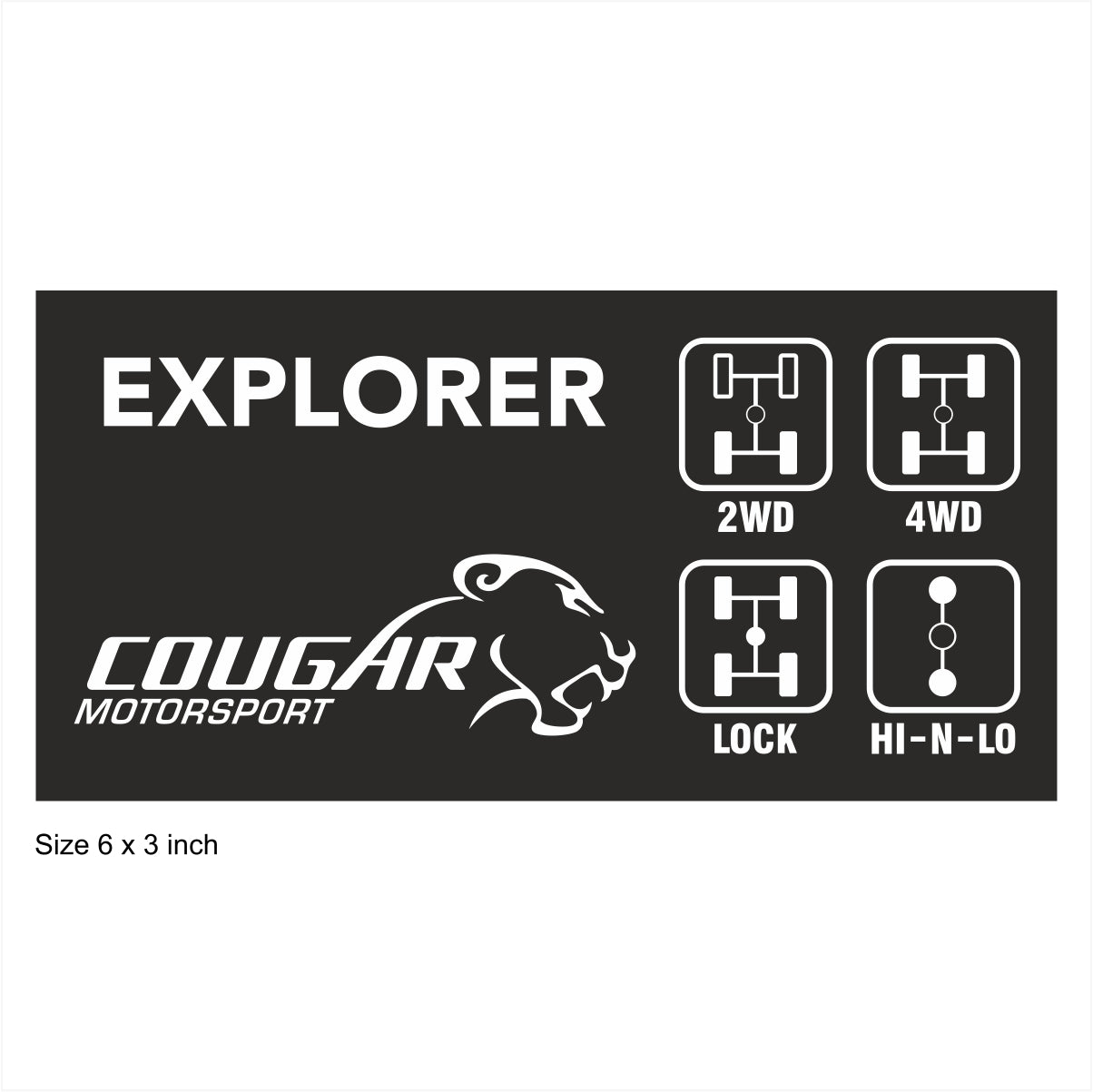 Explorer Stickers – Cougar Motorsport